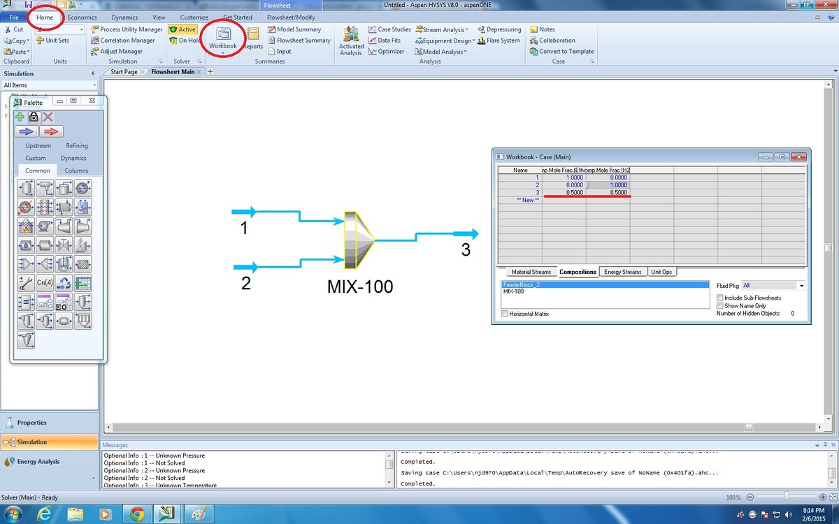 Mixer and Splitter - processdesign
